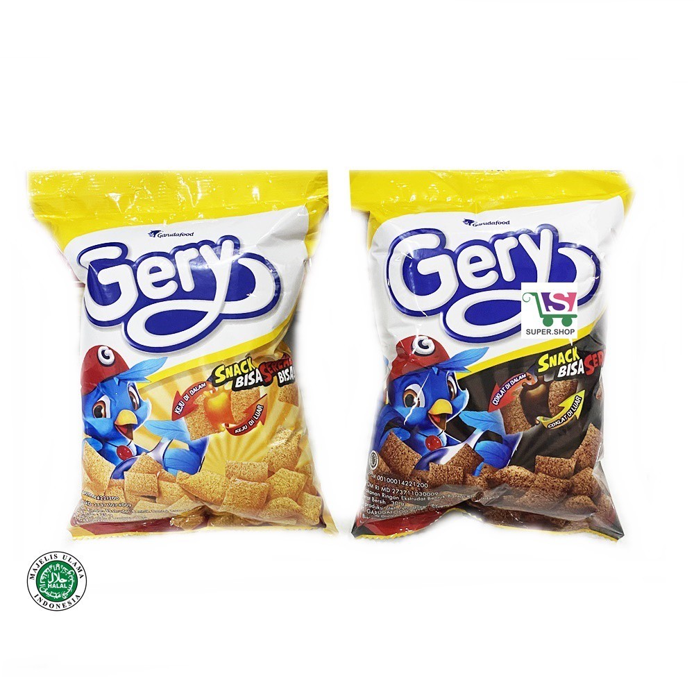 Jual GERY SNACK SEREAL BANTAL 30 GRAM PILLOW 26GR COKLAT KEJU GR ...