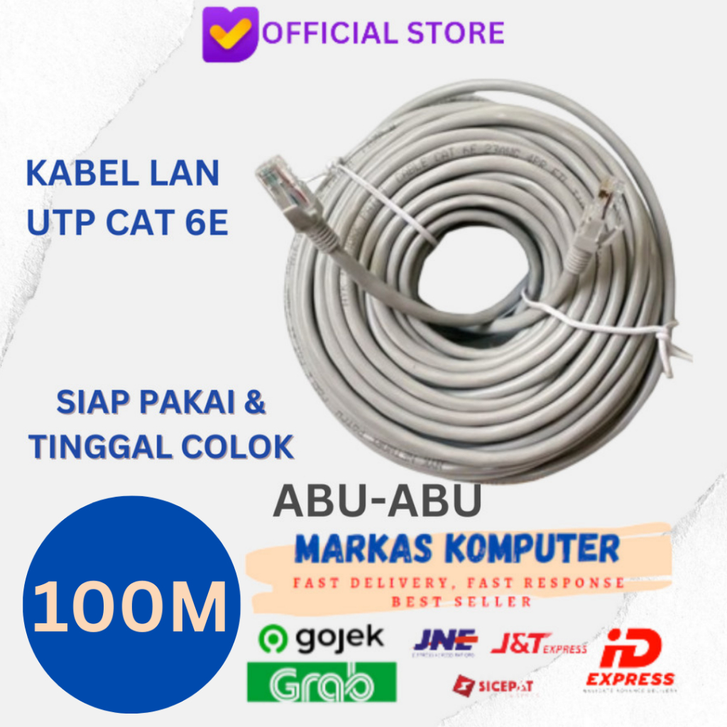 Jual Kabel LAN 100m CAT 6 Internet Jaringan Cat6 UTP 100 Meter | Shopee Indonesia