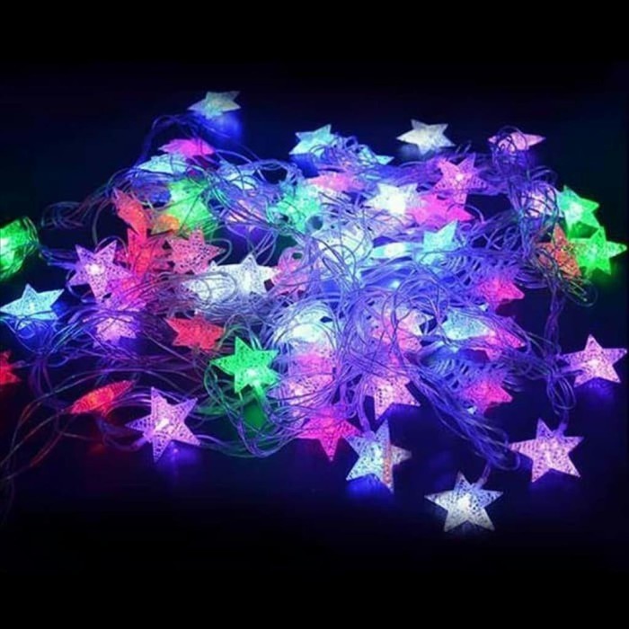 Jual Lampu dekor natal tahun baru tumbler model BINTANG 8M / Lampu Led ...