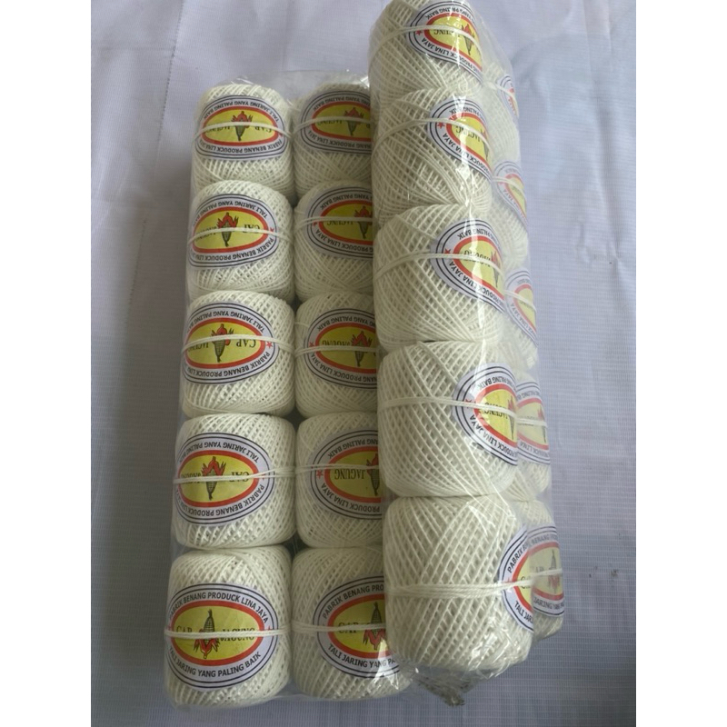 Jual 10 Roll Benang Jagung besar Benang Kasur merk Jagung 1 pak isi ...
