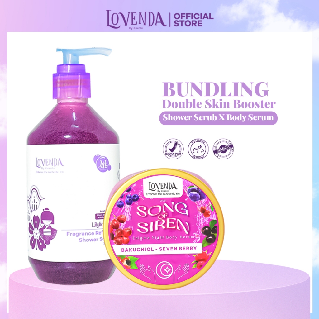 Jual Lovenda Double Action Glow SHOWER SCRUB- Fragrance Brightening ...