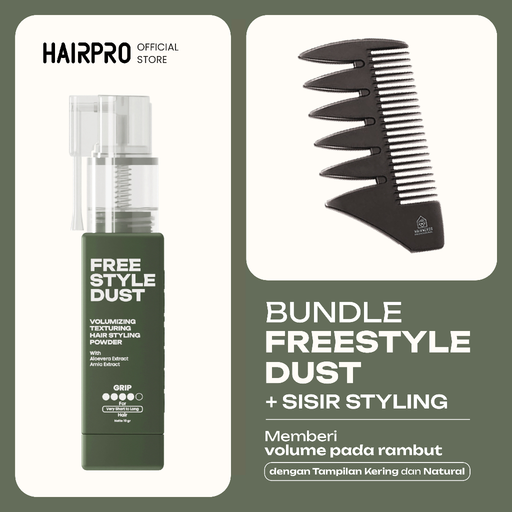 Jual HairPro Freestyle Dust 2 in 1 - Hair Powder Styling & Volumizing ...
