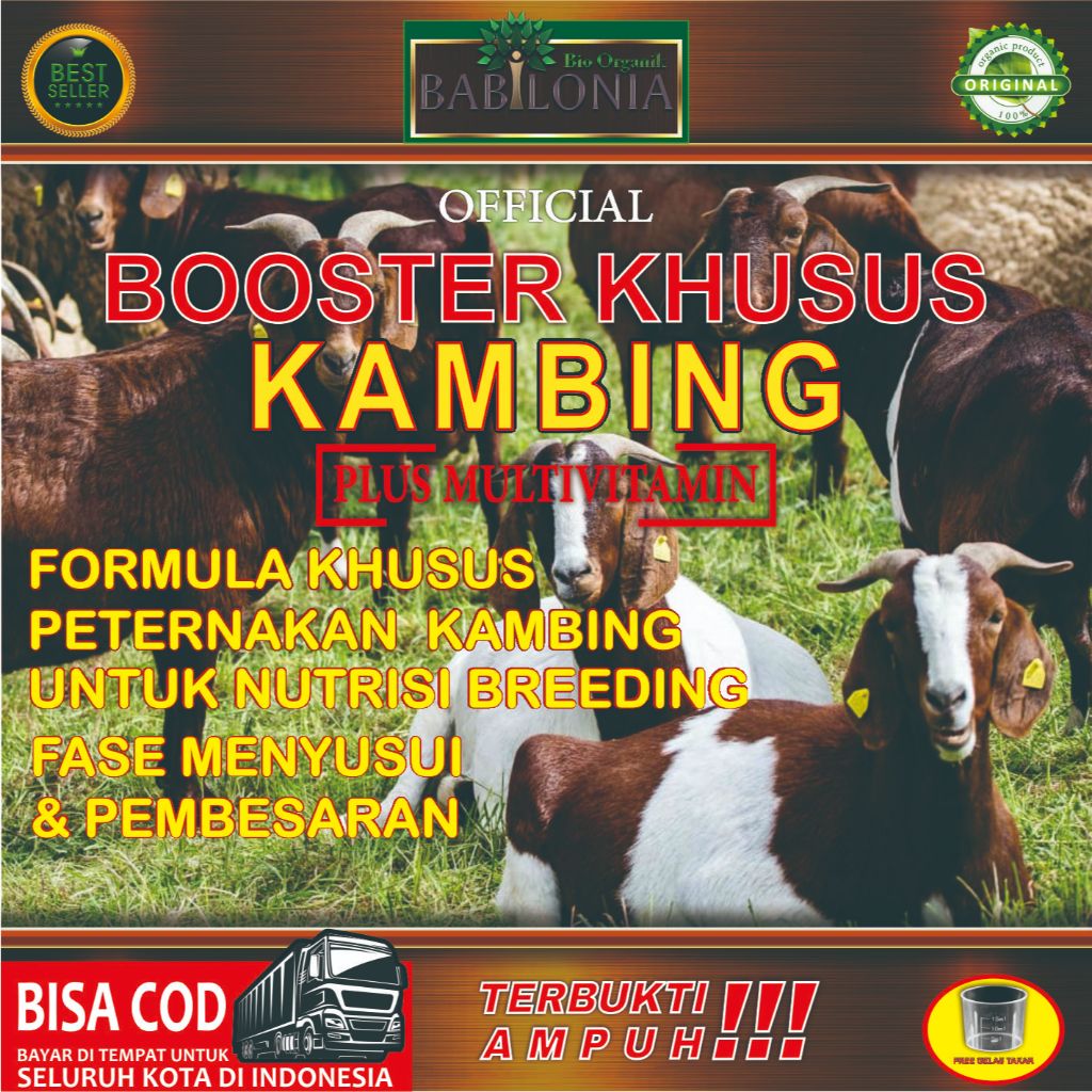 Jual VITAMIN BOOSTER PEMBESARAN KAMBING / BOOSTER KHUSUS KAMBING 1 ...