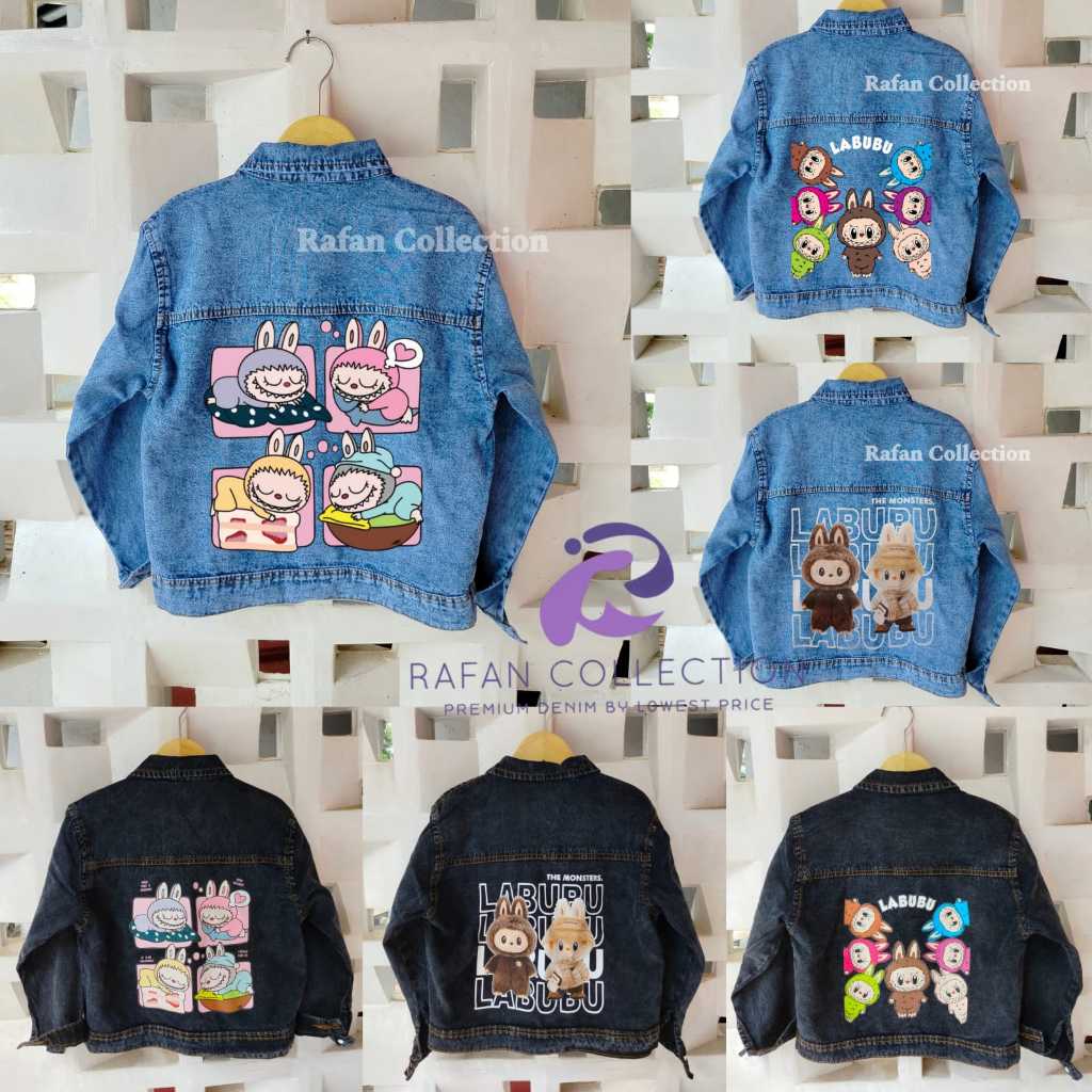 Jual JAKET LABUBU Jeans Anak Perempuan Dan Laki-laki Usia 1-10 Tahun ...