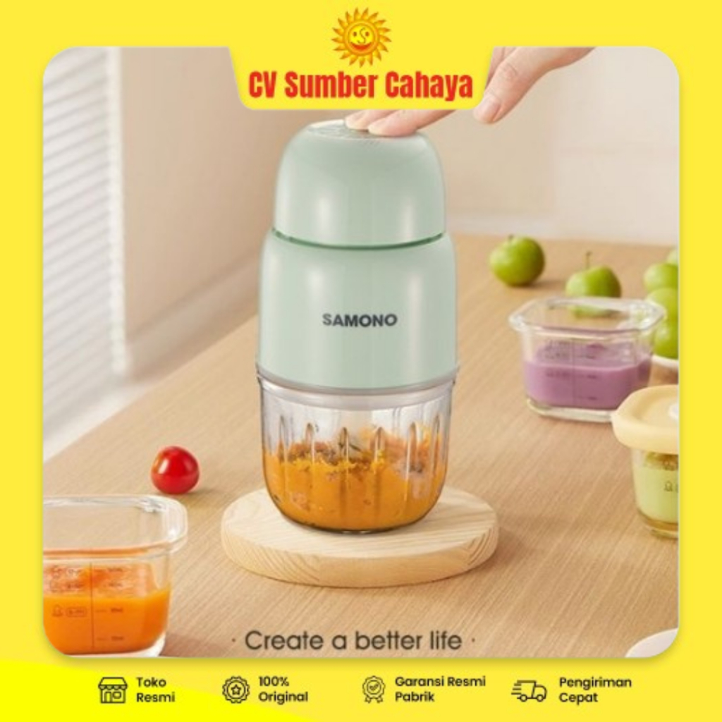 Jual SAMONO Mini Food Chopper 200 Watt SW-MCB 200 SW MCG 200 300ml | Shopee Indonesia