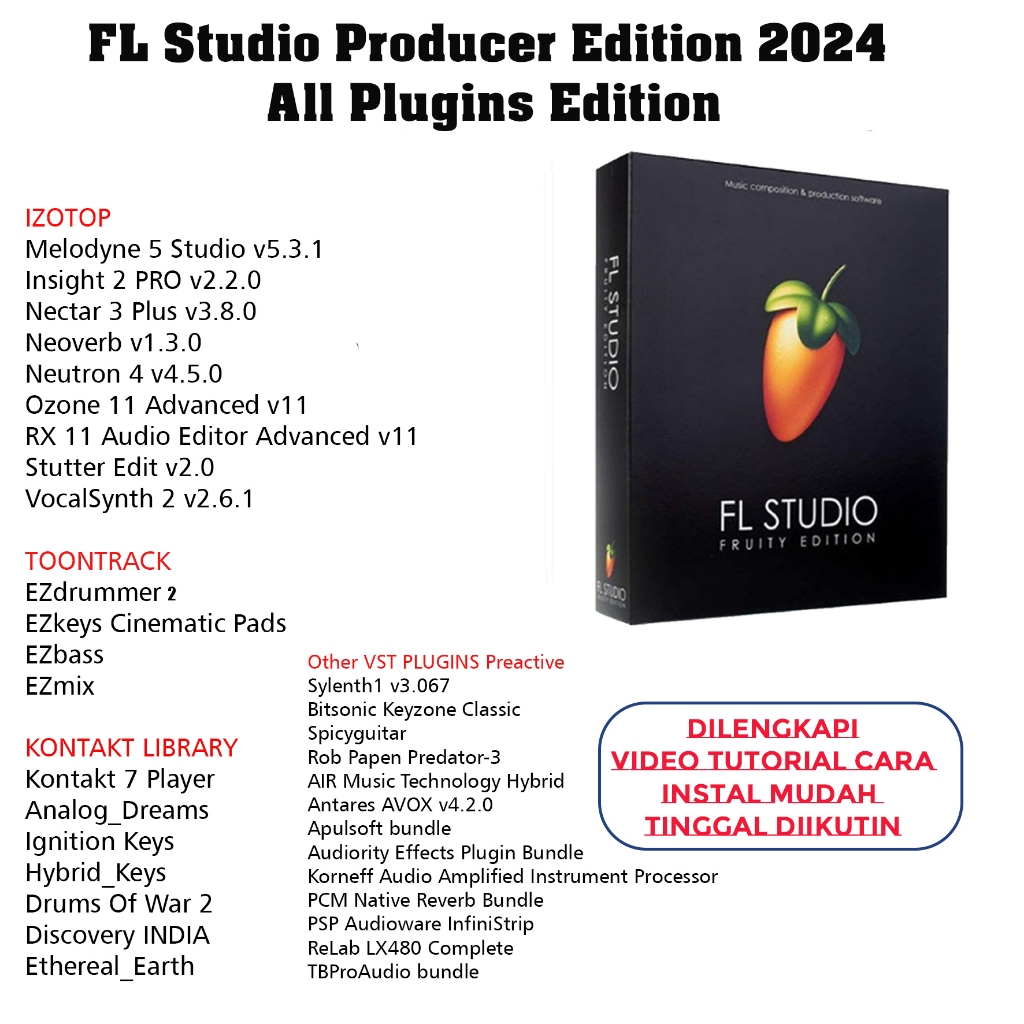 Jual FL STUDIO 2024 All Plugins Edition | Shopee Indonesia