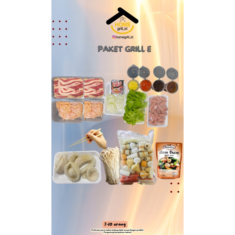 Jual PAKET GRILL E (Khusus gosend) / bahan grill / ngegrill | Shopee ...