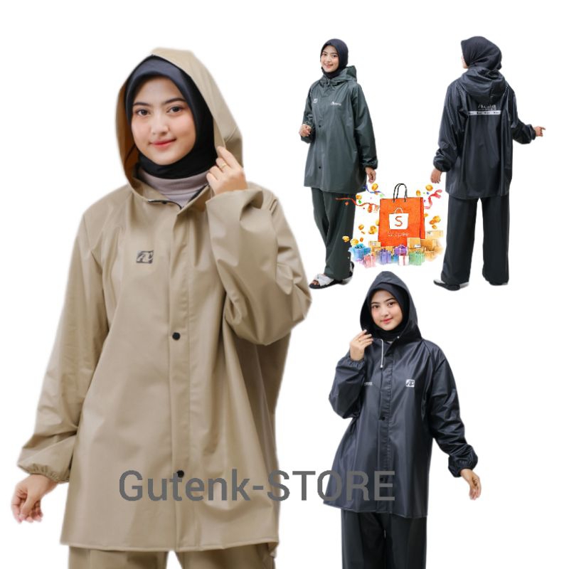 Jual Jas Hujan Terbaik Raincoat Pria Wanita Dewasa Anti Rembes By Acua Mantol Mantel Hujan Crem ...