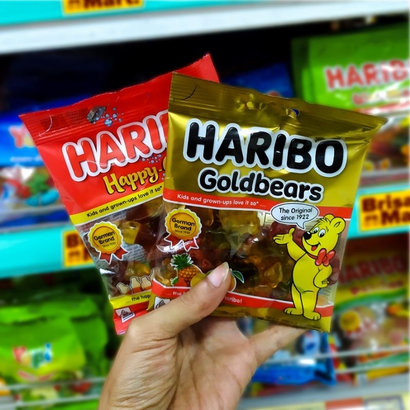 Jual Haribo Candy Gummy Gold Bears & Happy Cola 80g | Shopee Indonesia