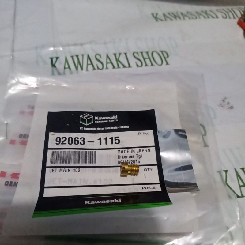 Jual jet main 102 ninja 250 karbu original kawasaki 92063-1115 | Shopee ...