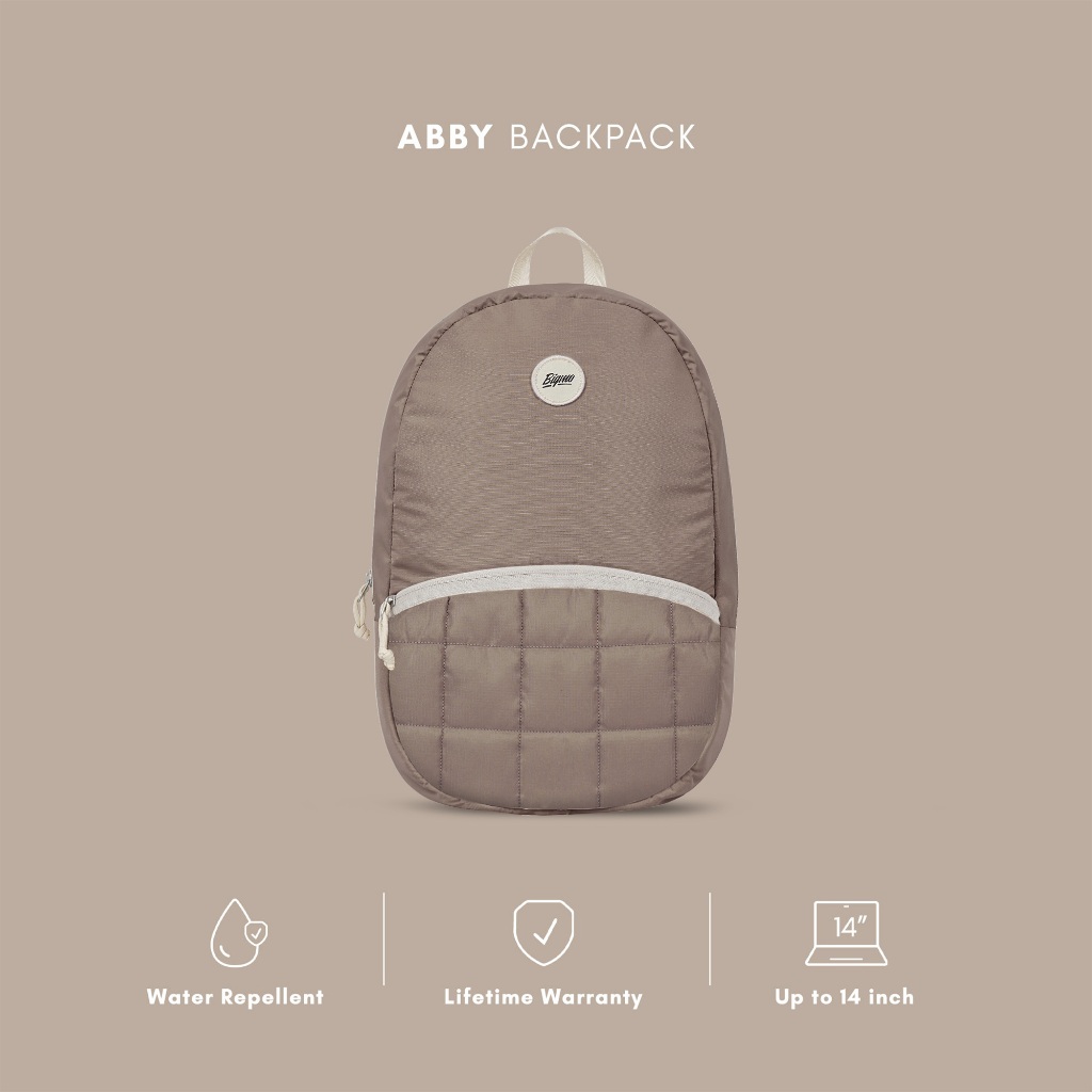 Jual Bigmo Tas Ransel Wanita Water Resistant Water Proof Abby Warm Grey ...