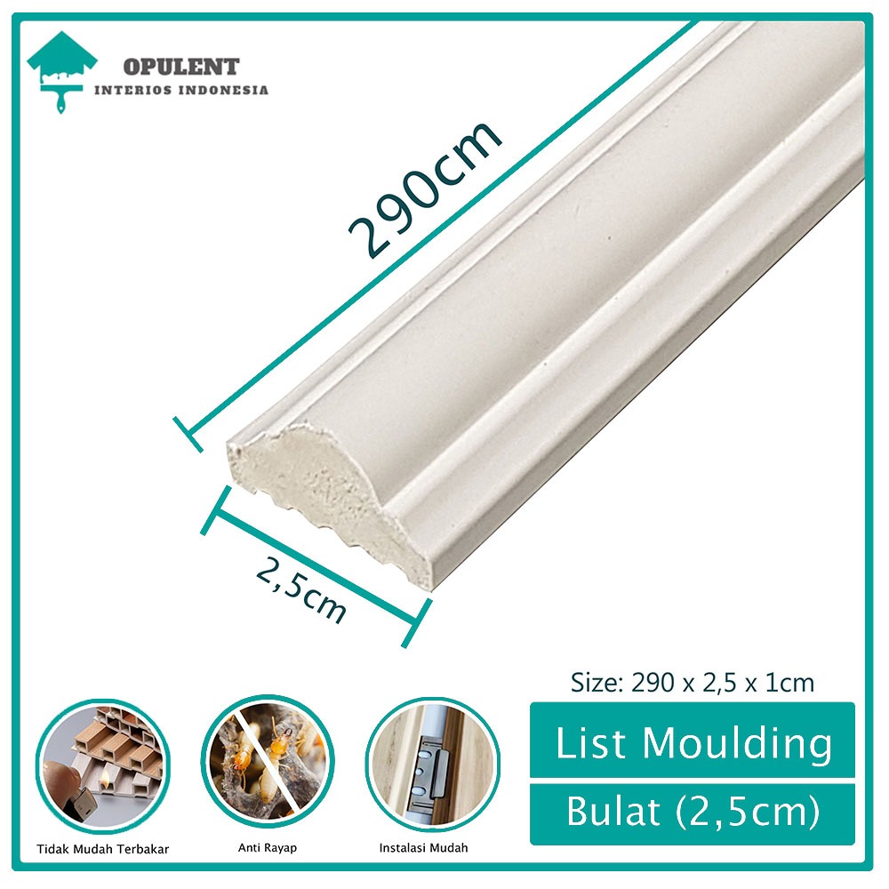Jual List Wall Moulding PVC - List Dinding / Lis Profil Dinding - list ...