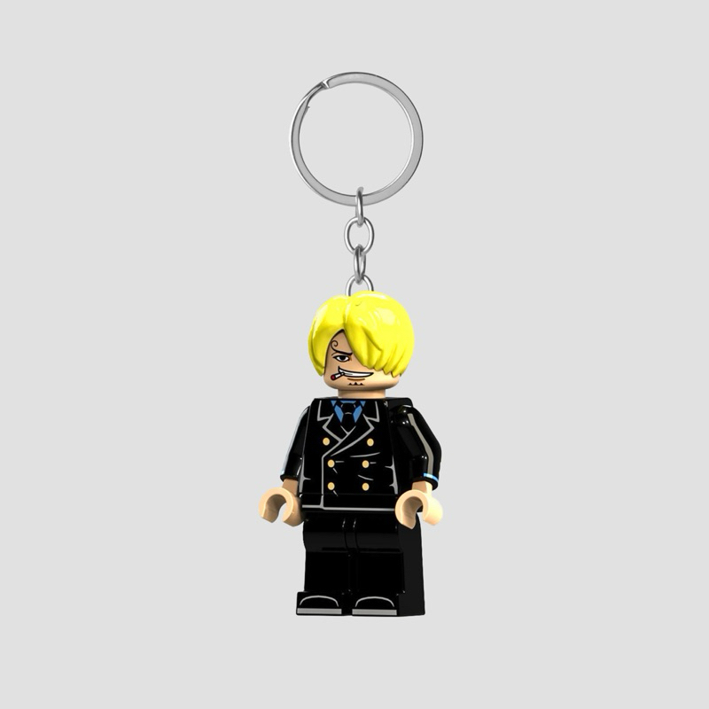 Jual Dhis Project Gantungan Kunci LEGO Minifigure Sanji One Piece Red ...