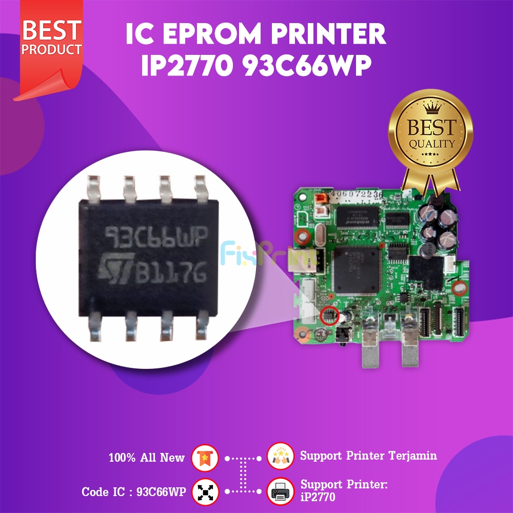 Jual FixPrint IC Eprom IP 2770 Canon, IC Eprom Reset Canon IP2770, IC Counter IP2770 | Shopee ...