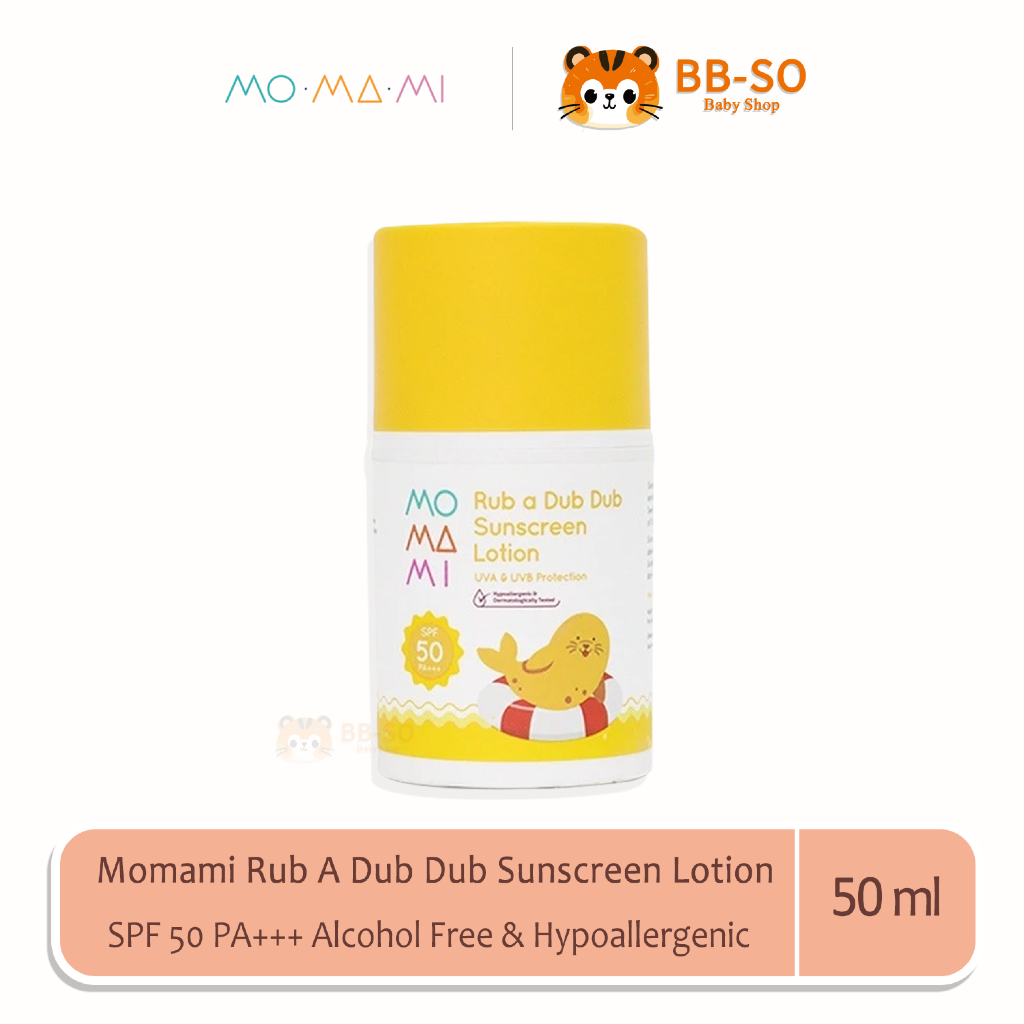 Jual Momami Rub A Dub Dub Sunscreen Lotion 50ml – SPF 50 PA+++ Alcohol ...