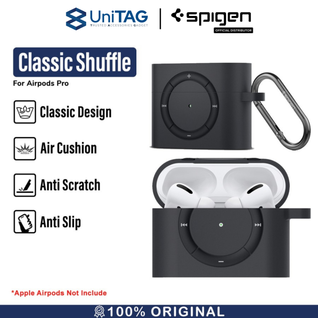 Jual Case Airpods Pro Spigen Classic Shuffle Soft Silicone Original Casing | Shopee Indonesia