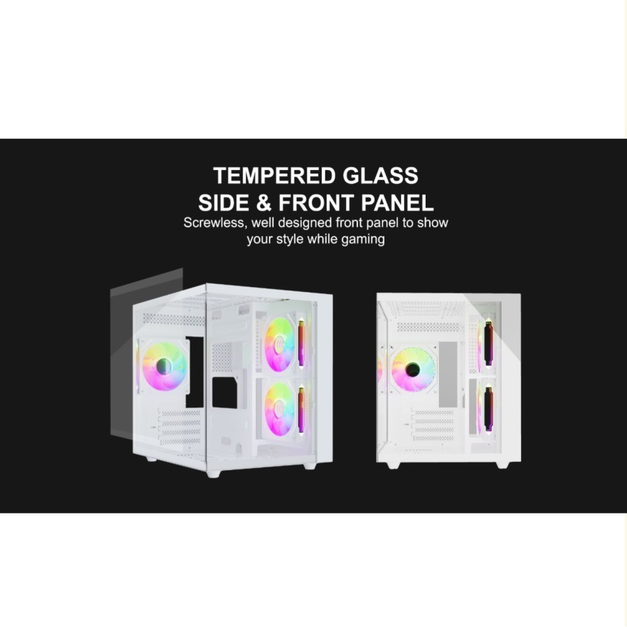 Jual VenomRX Daemon Continental S6 Gaming Case Tempered Glass M-ATX ...