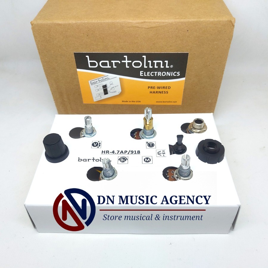 Jual preamp bass Bartolini Pre Wired Harness Plus Mid Toggle HR 47 AP ...