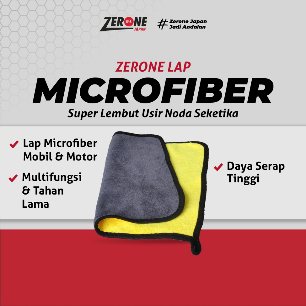 Jual Kain Lap Abu Kuning 30 x 40 cm Microfiber Zerone Japan | Shopee ...