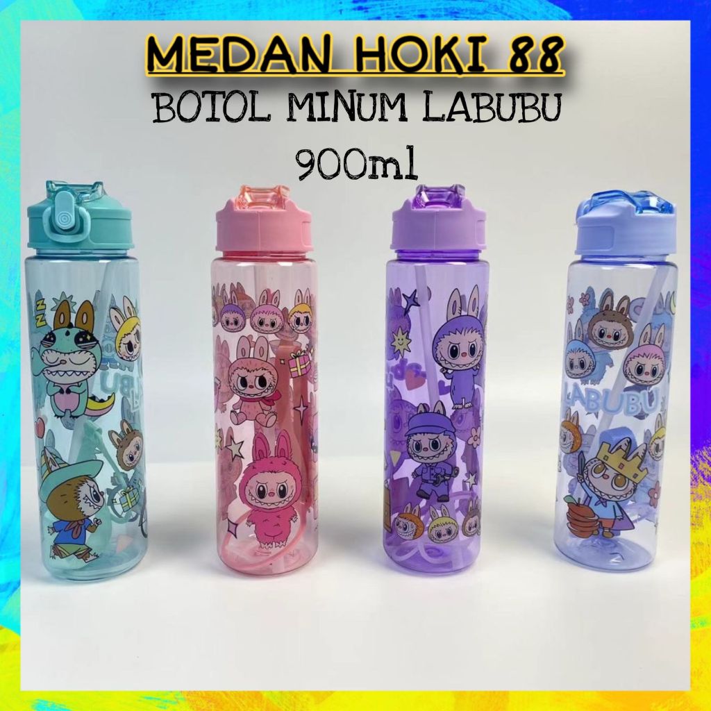 Jual BOTOL MINUM KARAKTER LABUBU / BOTOL MINUM ANAK LABUBU / BOTOL MINUM LABUBU | Shopee Indonesia