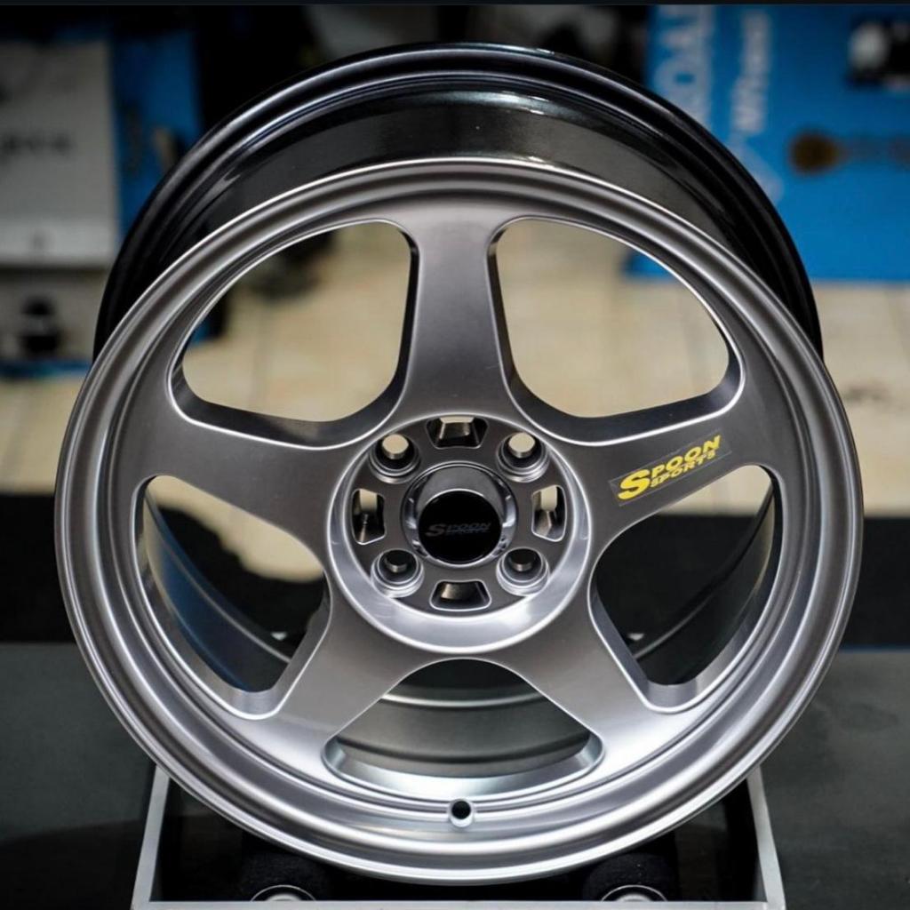 Jual VELG SPOON R16 PCD 4x100 LEBAR 7 ET 40 WARNA HYPER SILVER - VELG ...