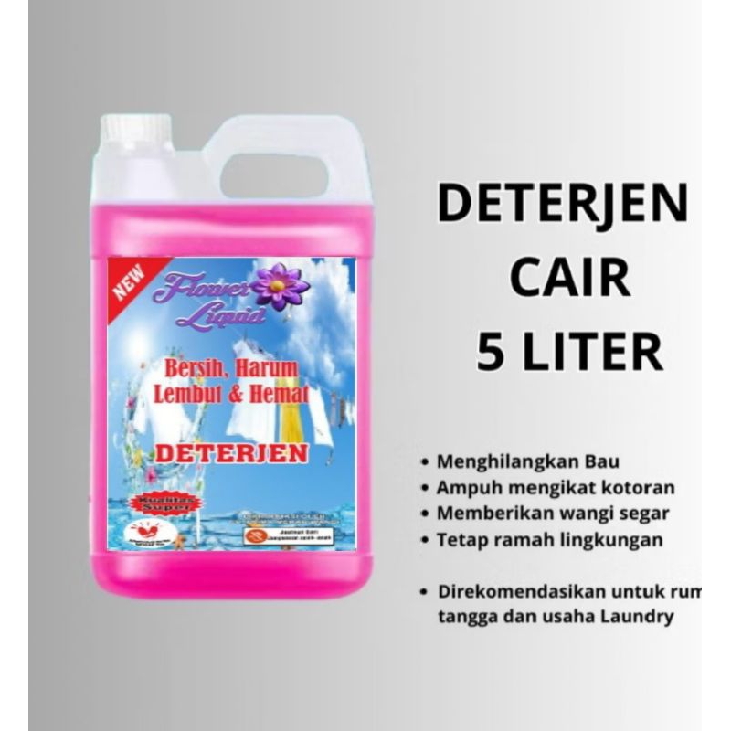Jual Deterjen Laundry Pink Extra Aroma Strong 5 Liter | Shopee Indonesia