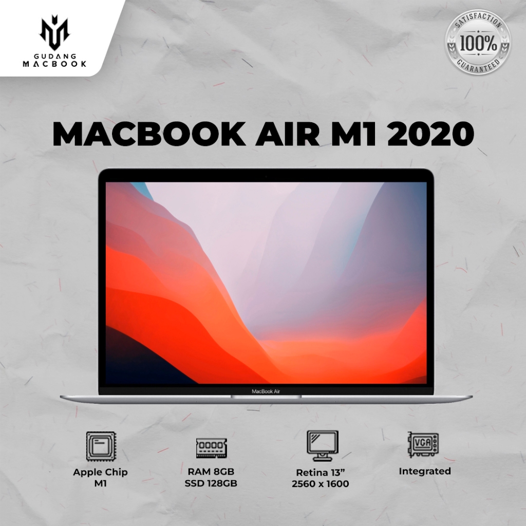 Jual Macbook Air Retina M1 2020 13inch SSD 8/256GB Termurah Original ...