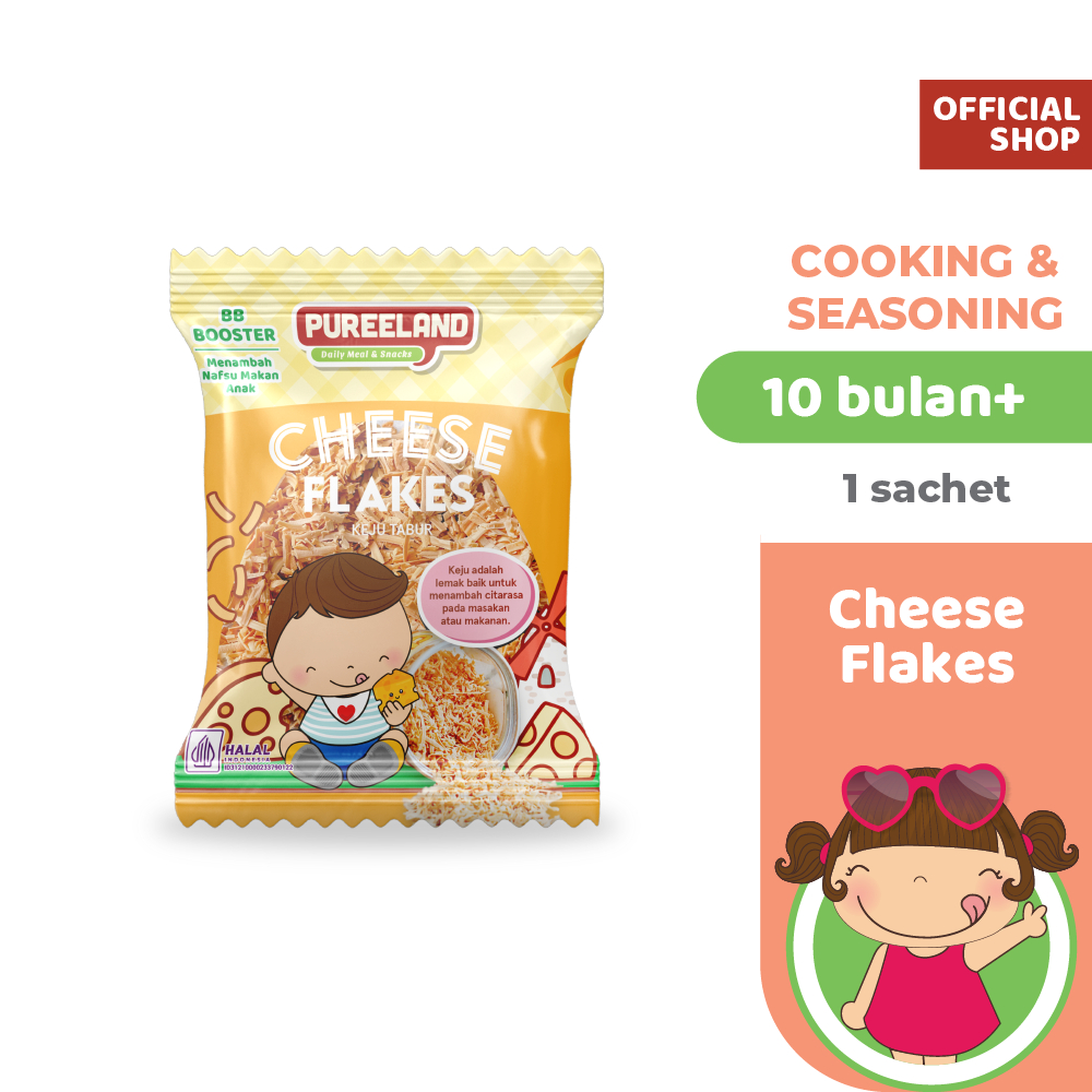 Jual Pureeland Cheese Flakes / MPASI Bayi Organik / Bumbu MPASI / Bahan ...