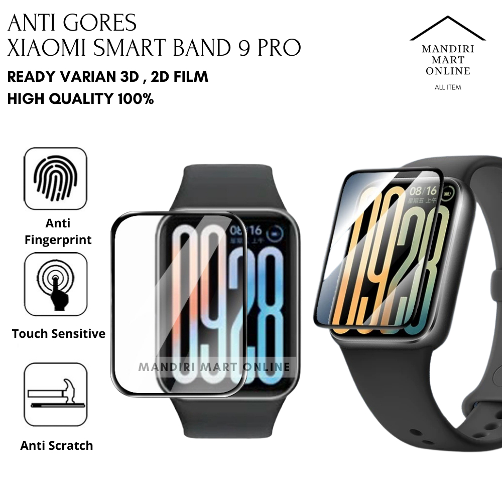 Jual Anti Gores Xiaomi Smart Band 9 Pro 3D / 2D Screen Protector Xiaomi Mi Band 9 Pro Screen ...