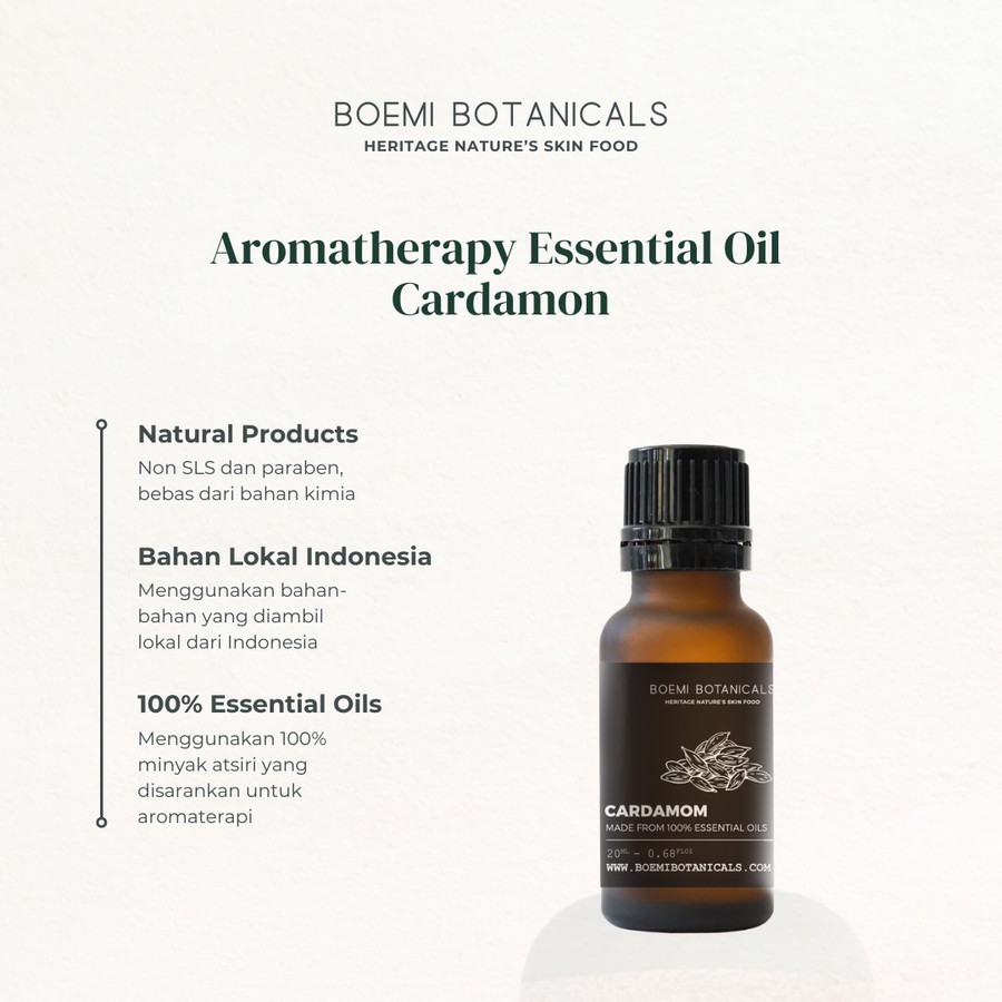 Jual BOEMI Botanicals - Aromatherapy Essential Oil Cardamon ...