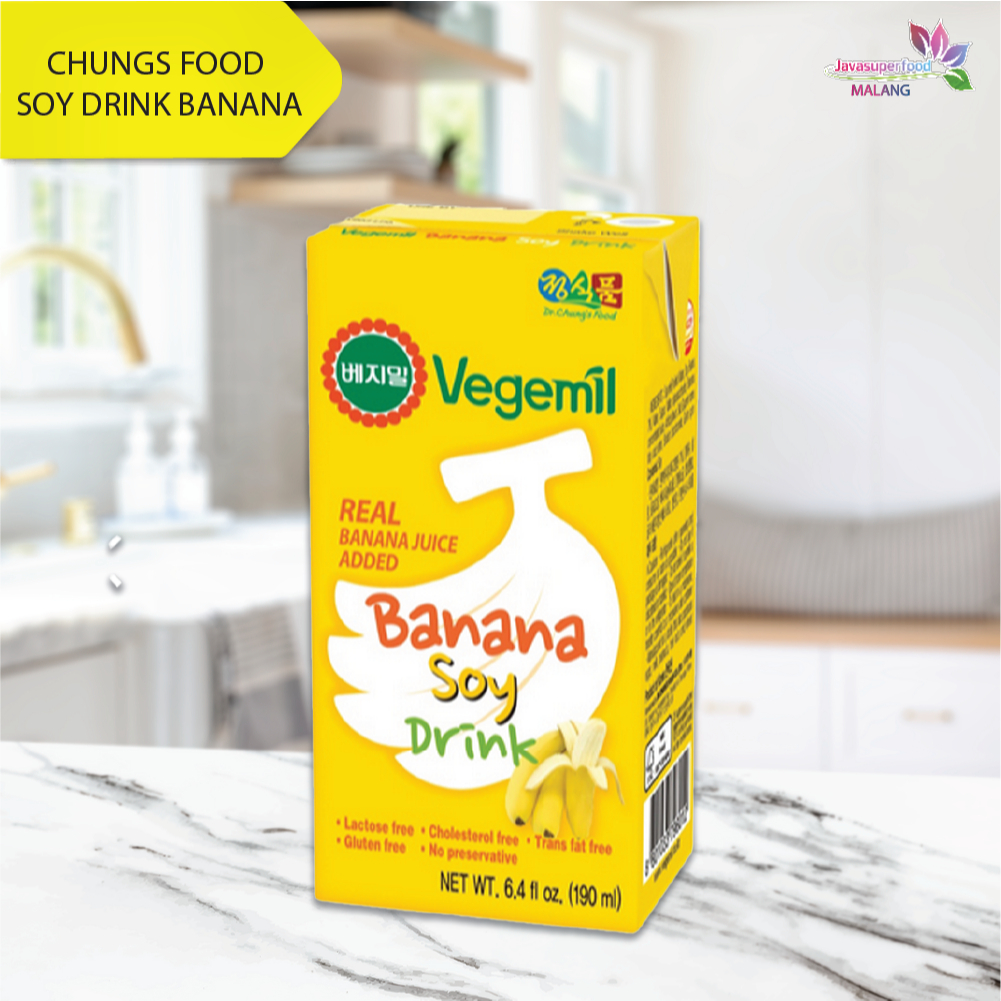 Jual Chungs Food Soy Drink Banana 190ml/Minuman Susu Rasa Pisang Asli ...