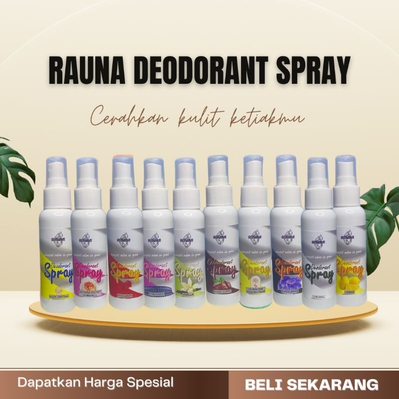 Jual Rauna Deodorant Spray ||Bebas Bau Badan | Shopee Indonesia