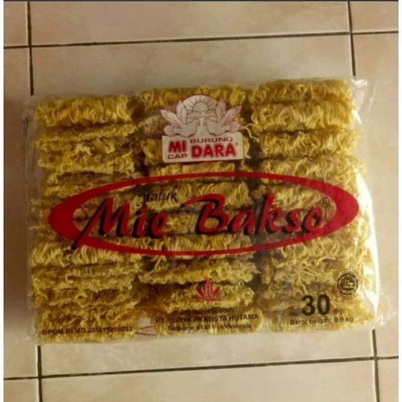 Jual MIE BAKSO CAP BURUNG DARA ISI 30 KEPING | Shopee Indonesia