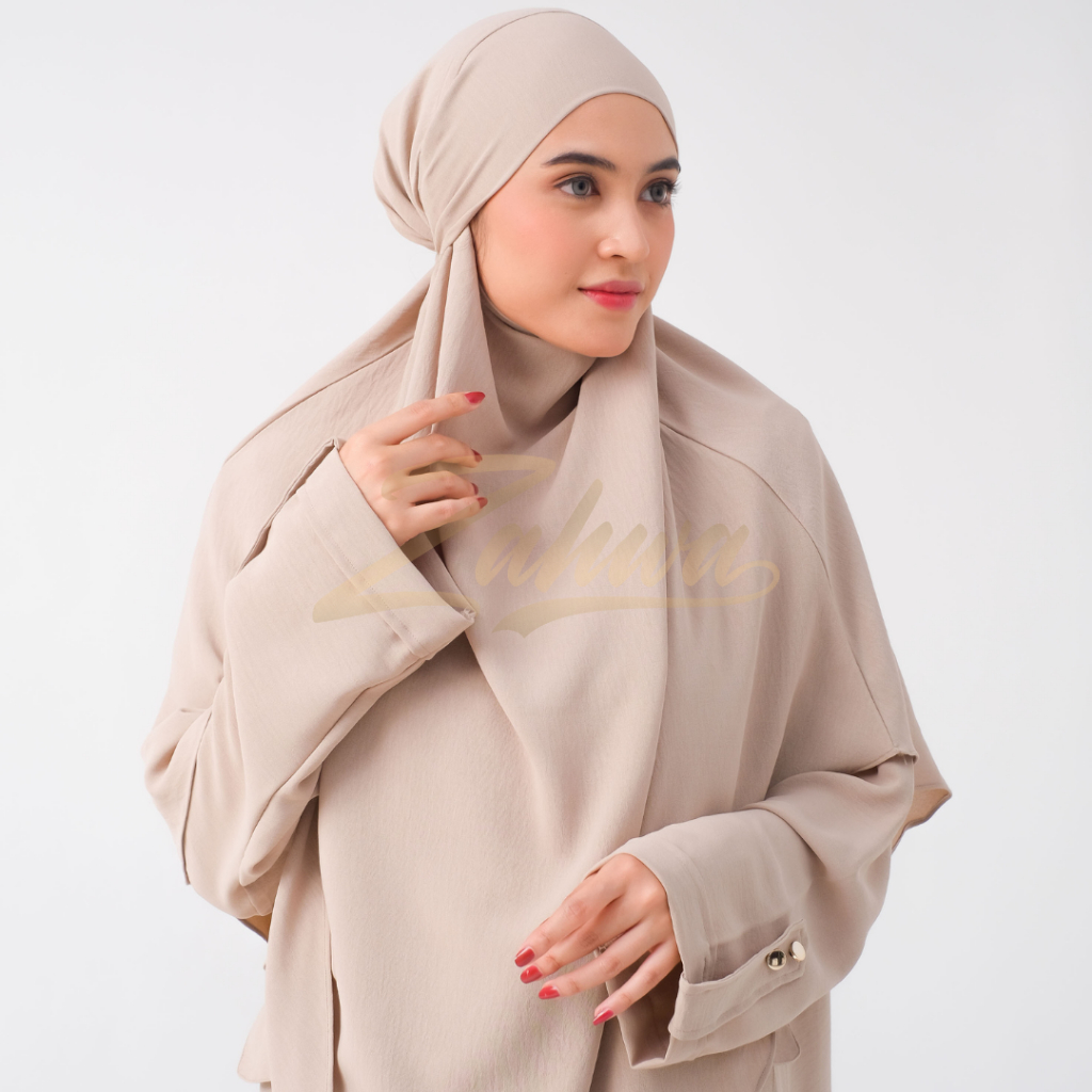 Jual Zahwa Official - Khadijah French Khimar Instant Hijab Khimar Premium Linen Lineca Jilbab ...