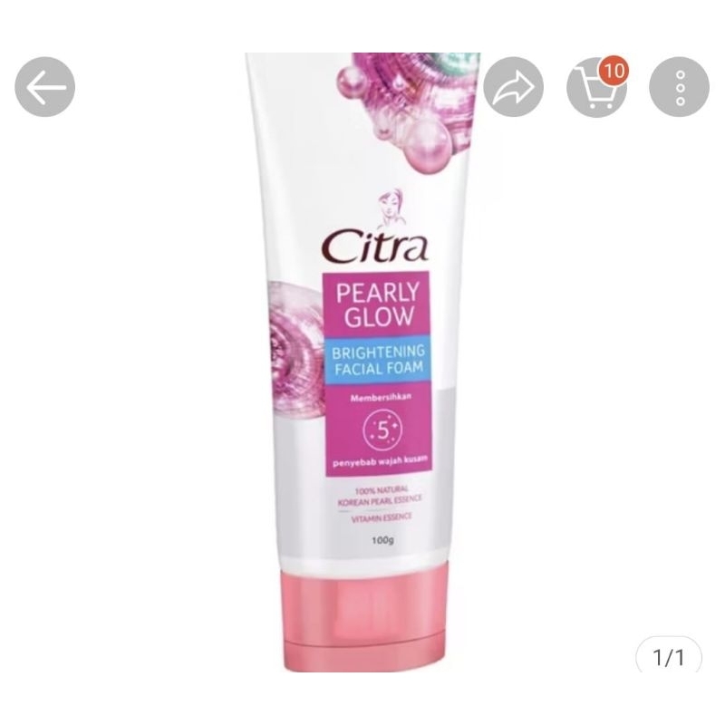 Jual CITRA FACIAL FOAM SAKURA GLOW 100g | Shopee Indonesia