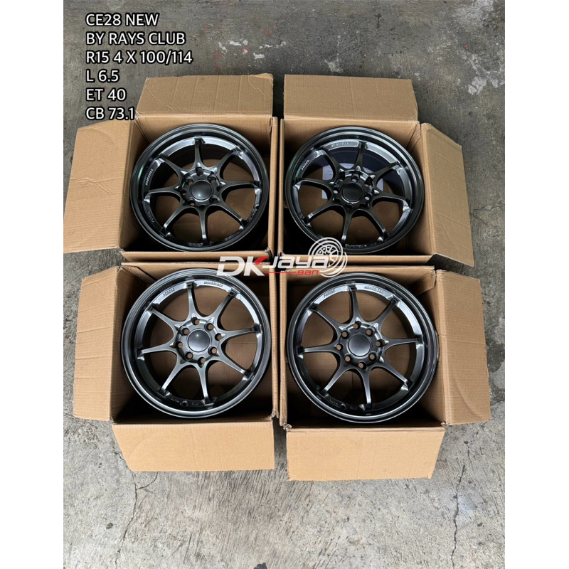 Jual VELG CE28 15 4x100/114 BARU(HARGA UNTUK 4PCS VELG) | Shopee Indonesia