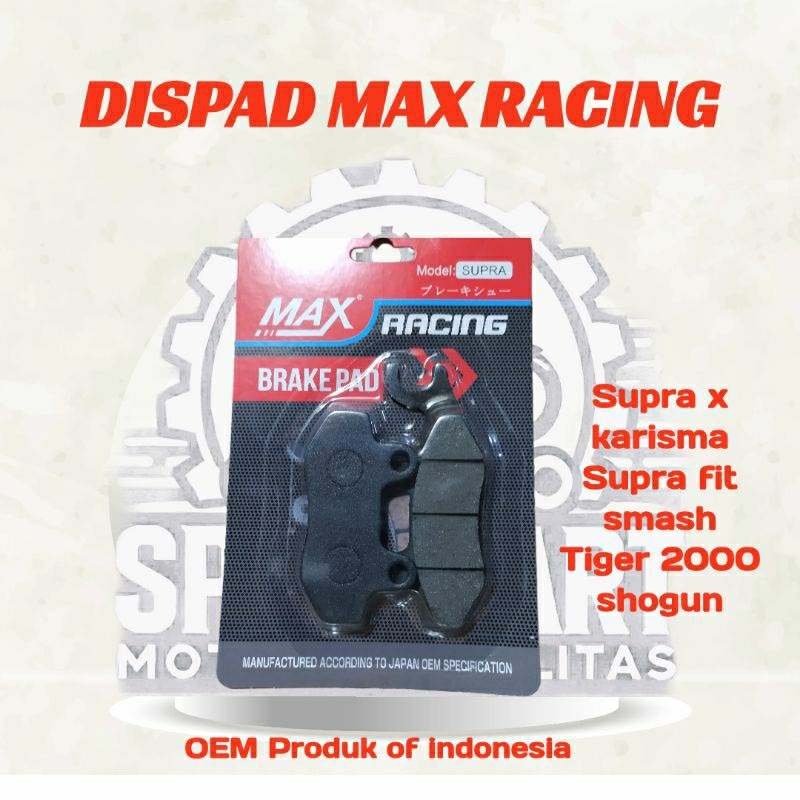 Jual Dispad Honda Supra x karisma (merk max ) / DISPAD DISCPAD KAMPAS ...
