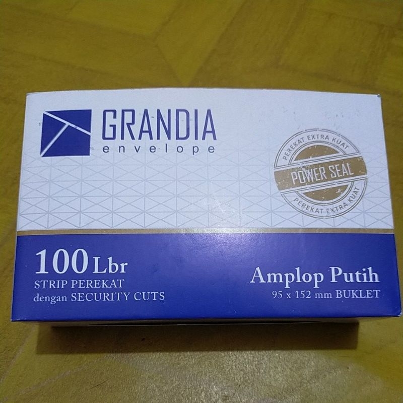 Jual amplop grandia putih polos 95x152 mm isi 100 lembar strip perekat ...