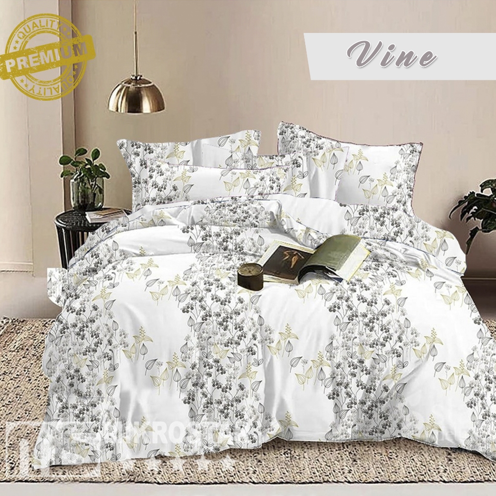 Jual BED COVER SET | MOTIF BUNGA | VINE | 1 SET LENGKAP | UKURAN KASUR ...