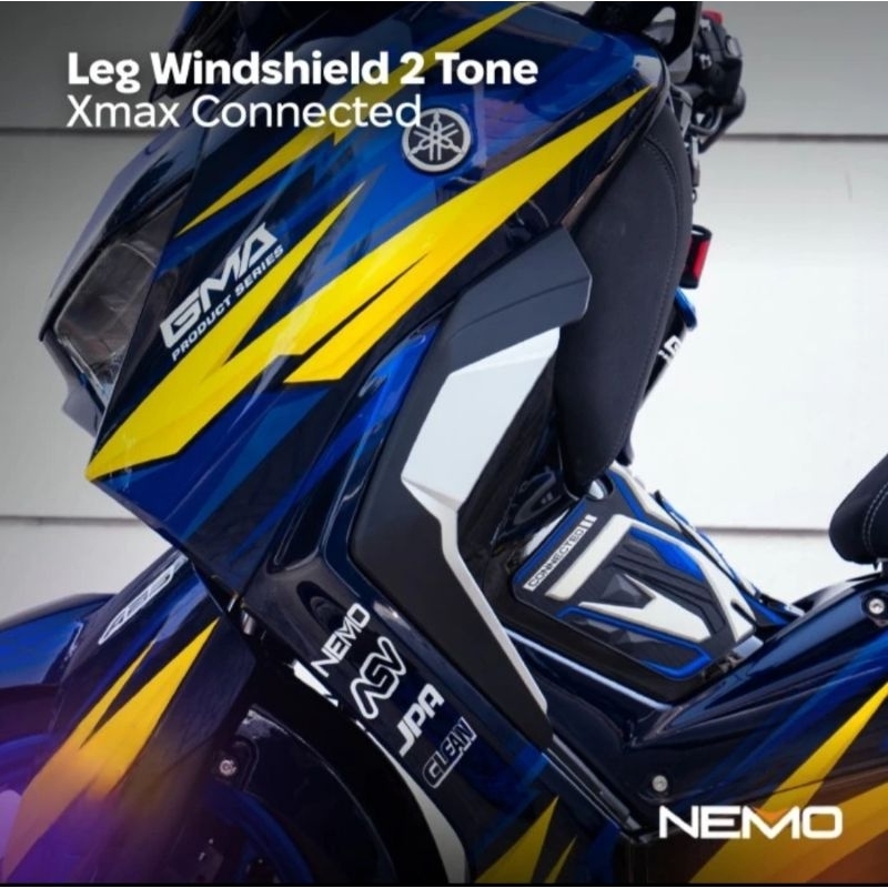 Jual Windshield Kaki 2 Warna NEMO Xmax Connected | Shopee Indonesia