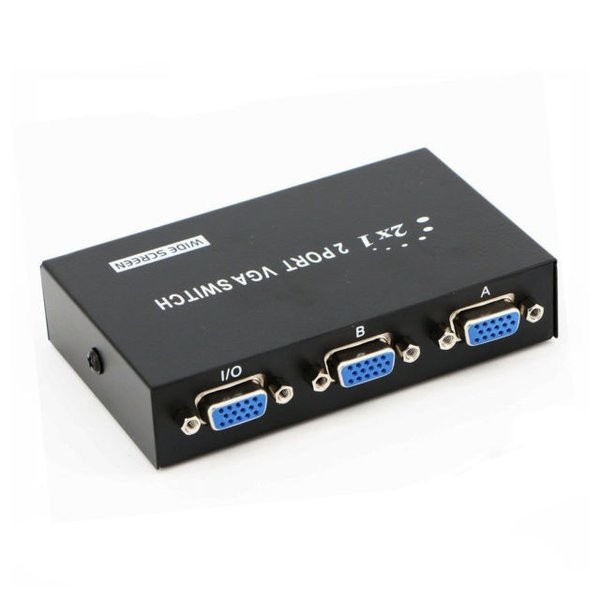Jual VGA SWITCH 2 PORT SWITCHER VGA 2 PORT - 2 INPUT 1 OUTPUT | Shopee ...