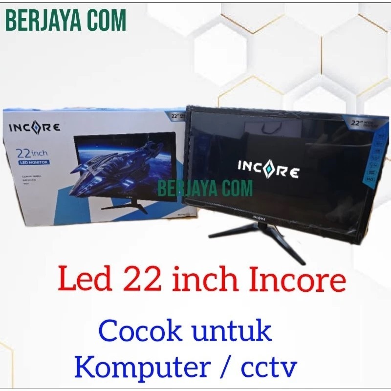 Jual Monitor Led Incore 22" widescreen vga hdmi Led Cctv - Led Komputer ...