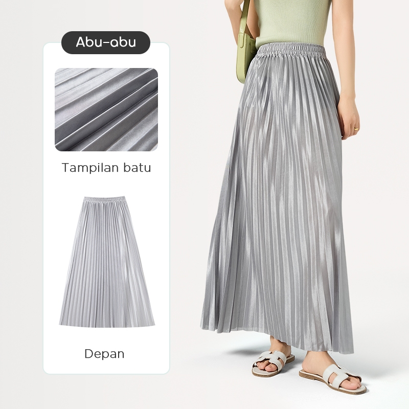 Jual Rok lipit wanita pinggang tinggi gaya baru | Shopee Indonesia