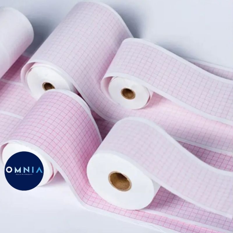 Jual Kertas ekg roll / 58mm x 25m / kertas ekg / ecg paper / ecg paper ...