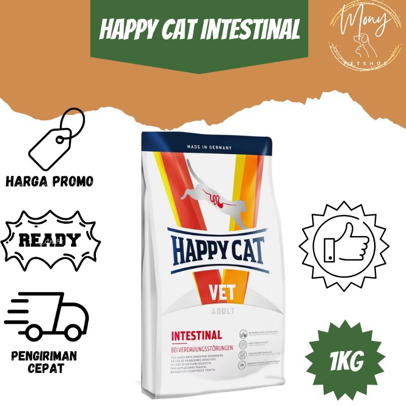 Jual Happy Cat Intestinal (Gastro) 1kg freshpack-Makanan untuk kucing ...