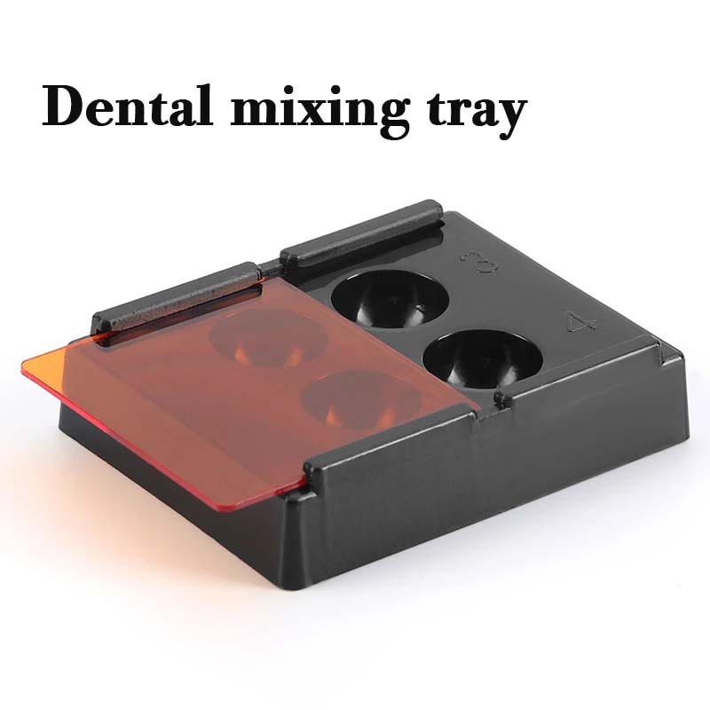 Jual Dental Tray Tempat Bur Dental 4 Hole Mixing Slab Dental Kotak Lem ...