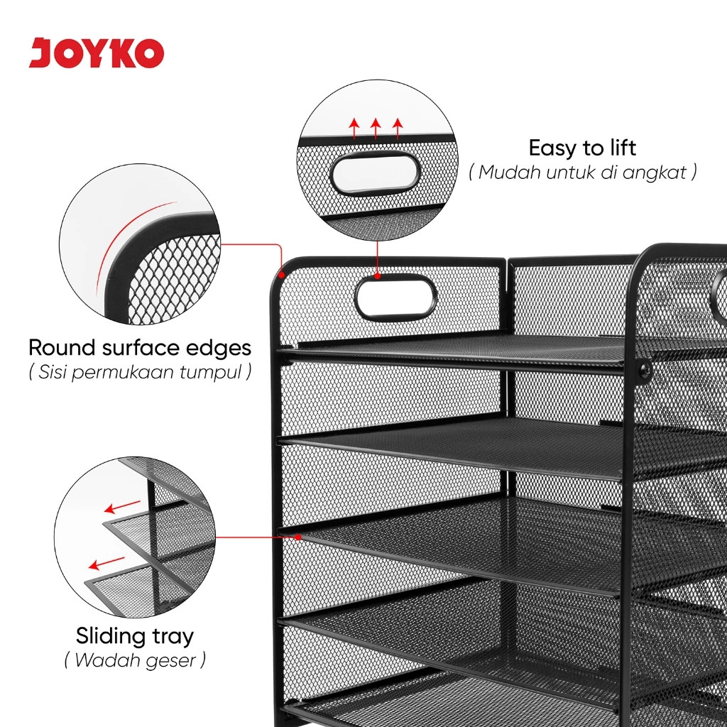 Jual DOCUMENT TRAY JOYKO DT-63 / ORGANIZER RAK LACI MEJA NAMPAN DESK ...
