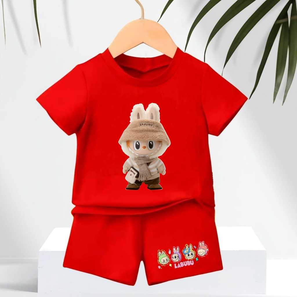 Jual Setelan anak Cewek dan Cowok usia 1-10 tahun bergambar Labubu The ...