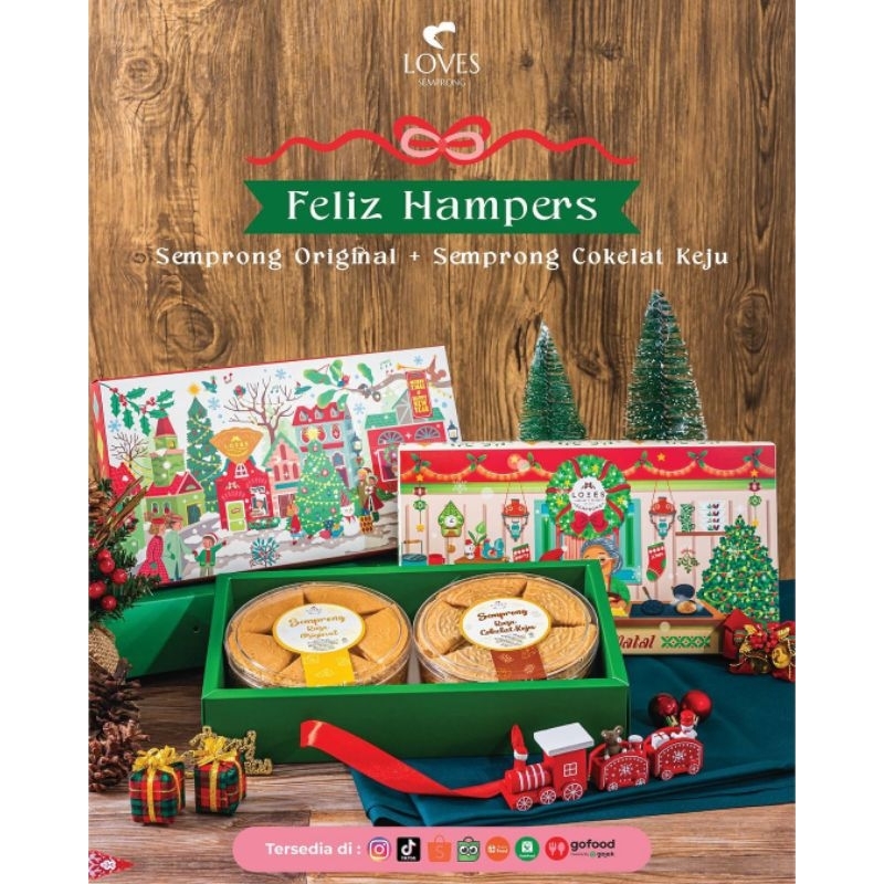 Jual Hampers Natal Hampers Natal Premium Hampers Natal Estetik Hampers Natal Kue Kering Feliz ...