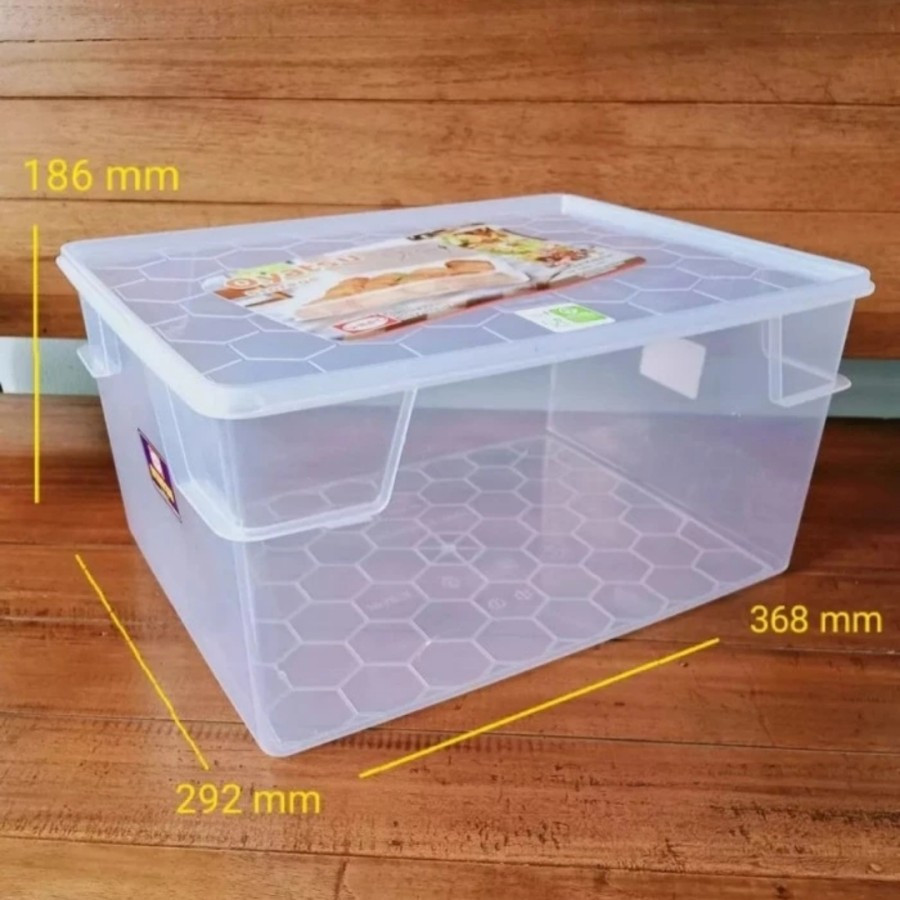 Jual Kotak Wadah Tempat Kue Donat Shinpo 456 L Tinggi Box Container ...